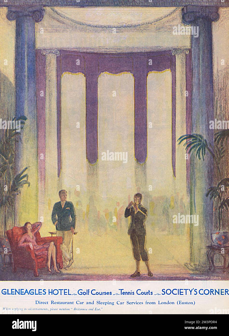 Gleneagles hotel advert hi-res stock photography and images - Alamy