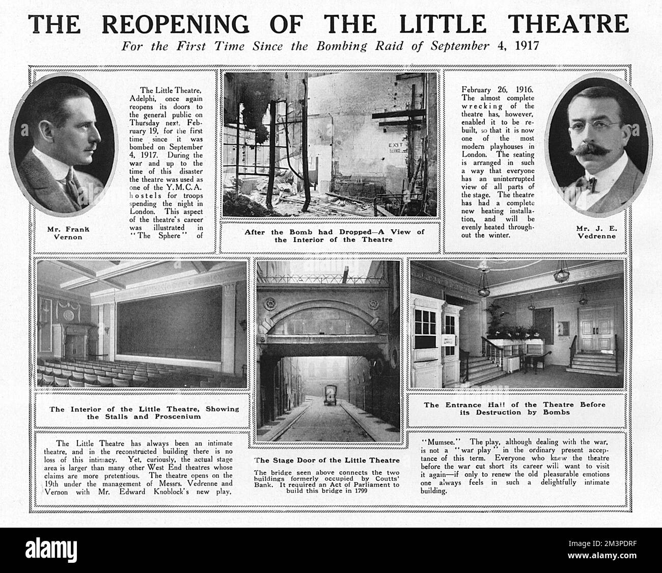 Theatre opening 1920 hi-res stock photography and images - Alamy