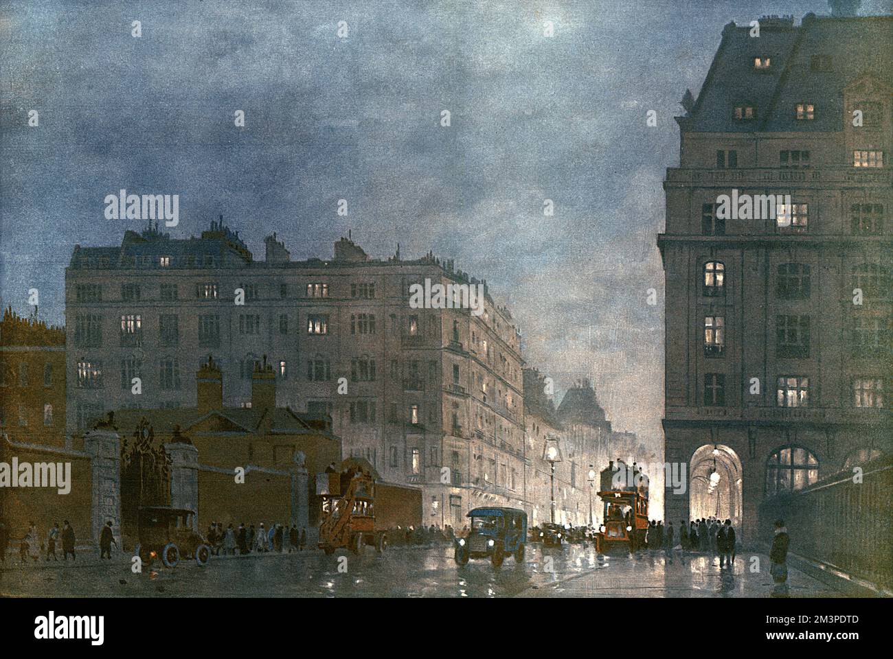 Outside the Ritz, 1920 by Cecil King Stock Photo - Alamy