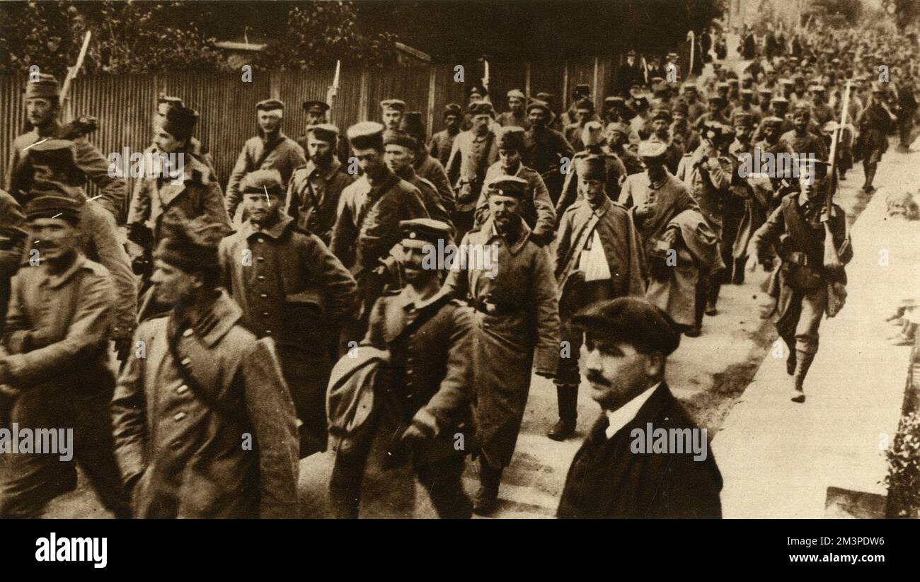 WW1 - German Prisoners, England - Frith Hill Detention Camp Stock Photo ...