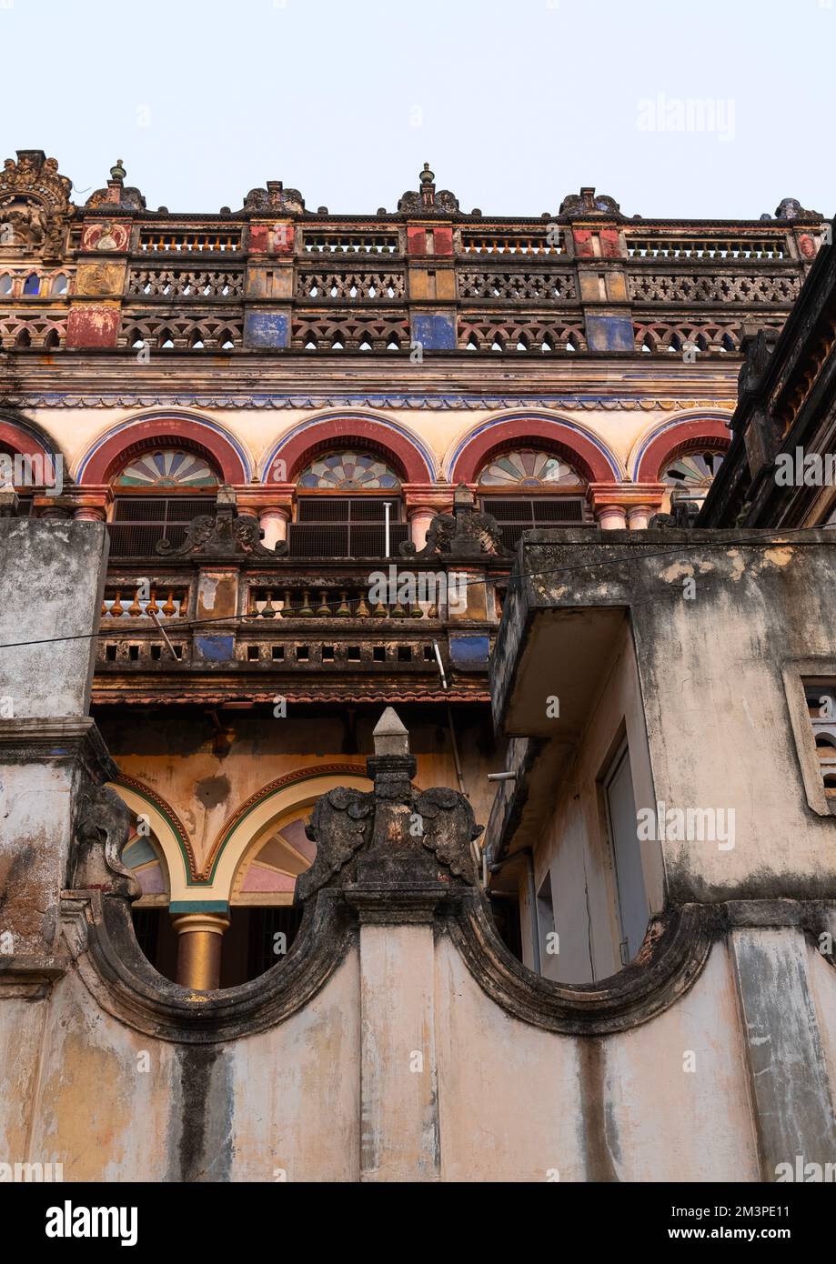 Chettiar mansion, Tamil Nadu, Pallathur, India Stock Photo - Alamy