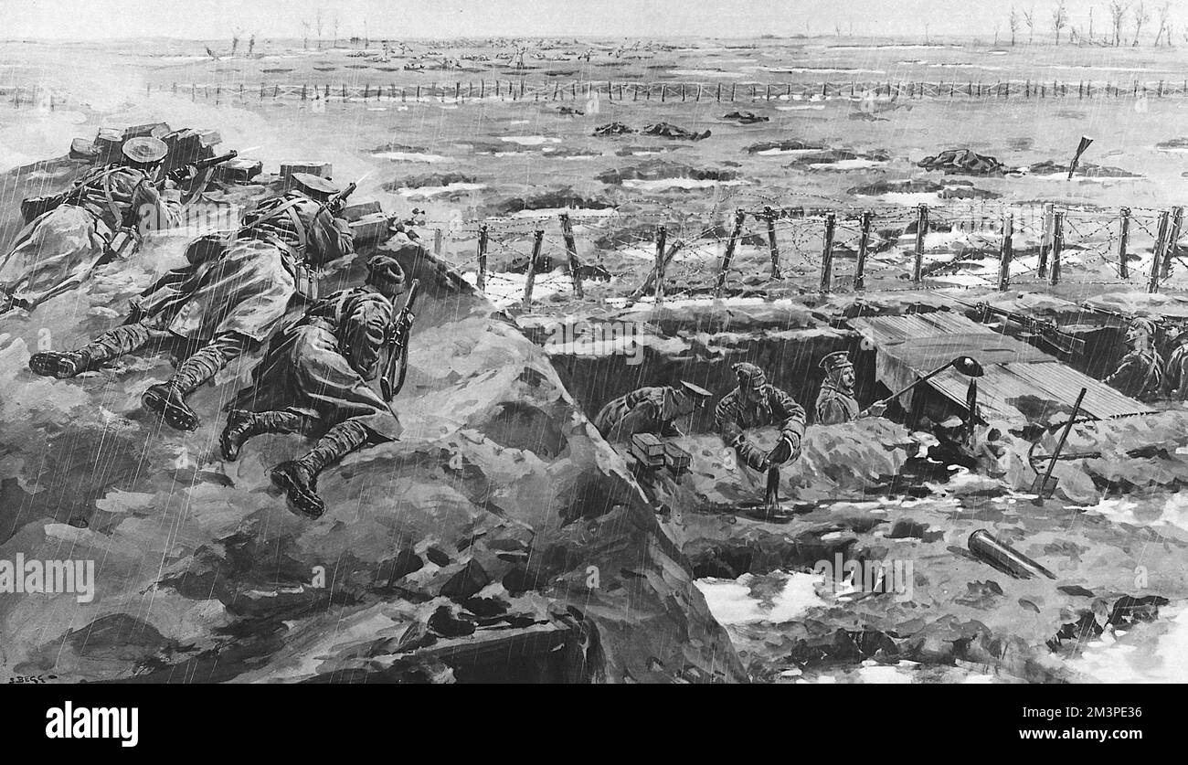 Waterlogged trenches 1915 hi-res stock photography and images - Alamy