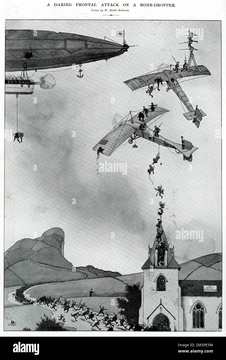 A Daring Frontal Attack on a Bomb Dropper, WW1 Stock Photo - Alamy