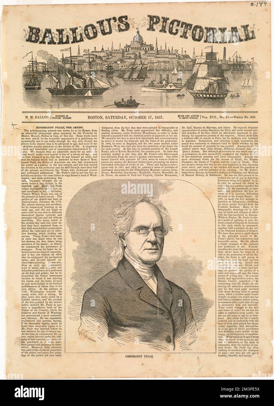 Rembrandt Peale , Artists, Peale, Rembrandt, 1778-1860 Stock Photo - Alamy
