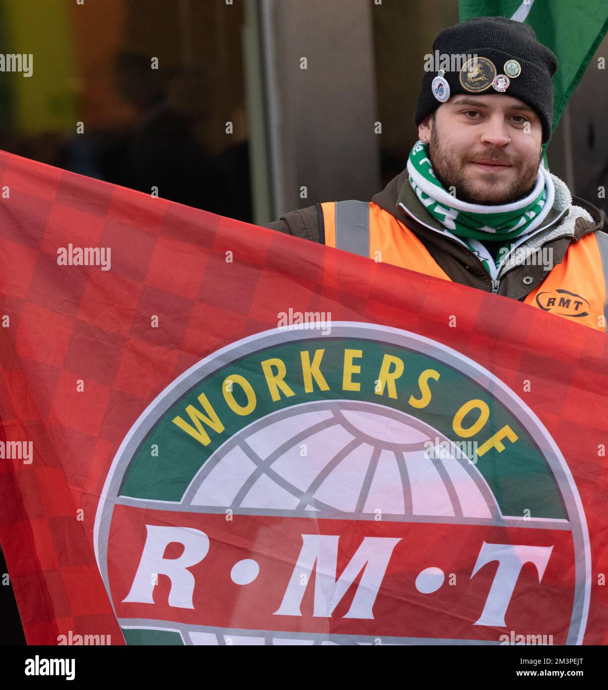 Manchester, UK. 16th Dec, 2022. RMT (National Union of Rail, Maritime ...