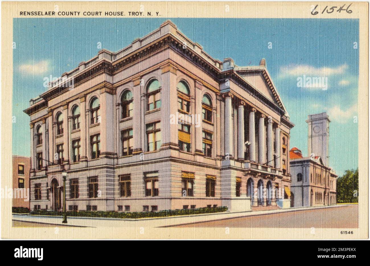 Rensselaer County Court House, Troy, N. Y. , Government facilities ...