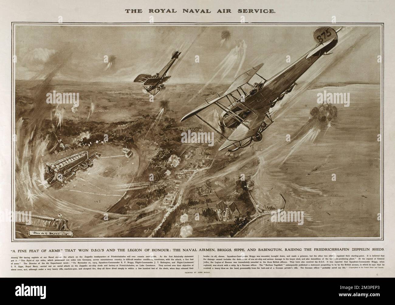 Royal Naval Air Service in Great War Deeds, WW1 Stock Photo - Alamy