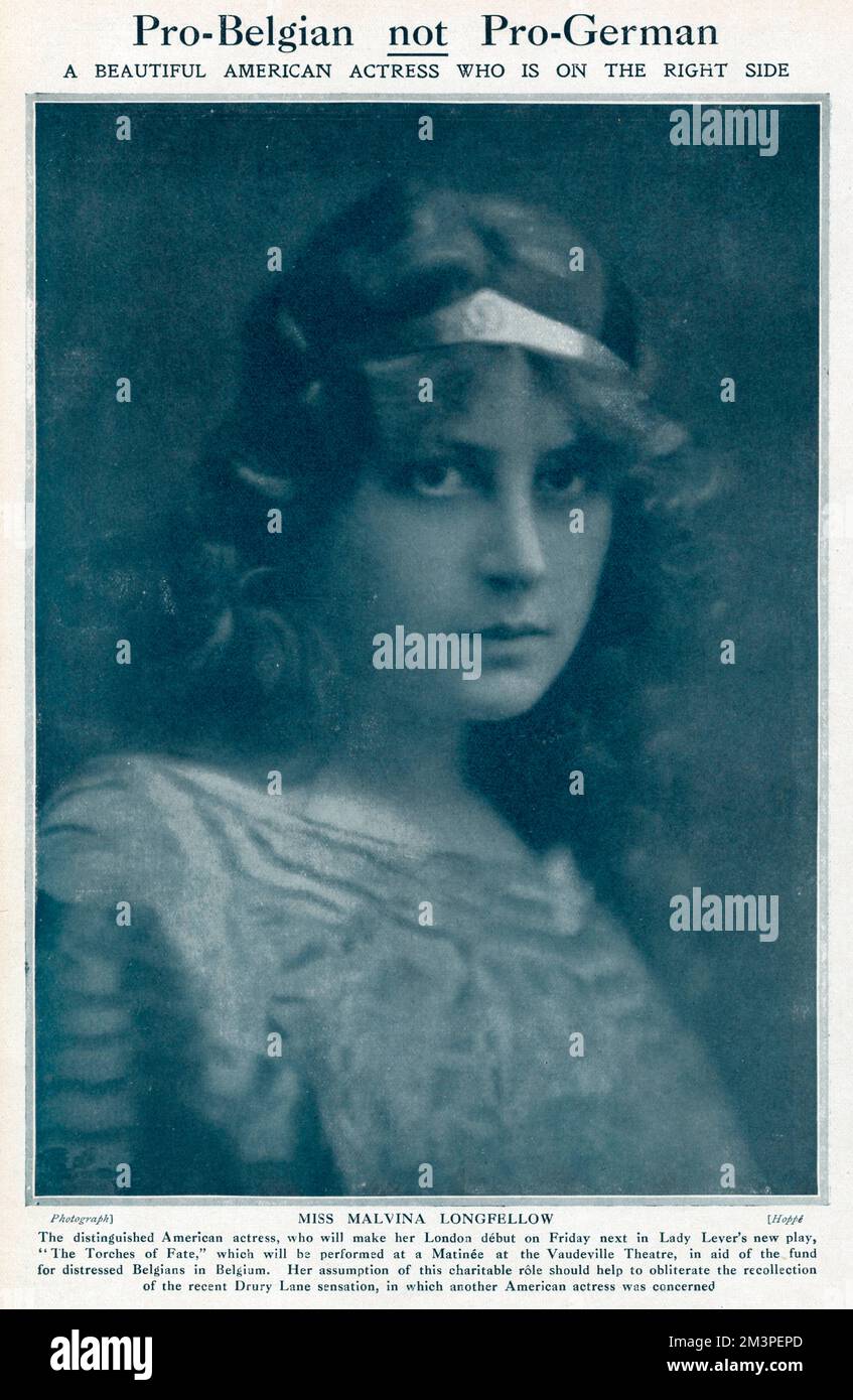 Malvina Longfellow, 1915 Stock Photo - Alamy