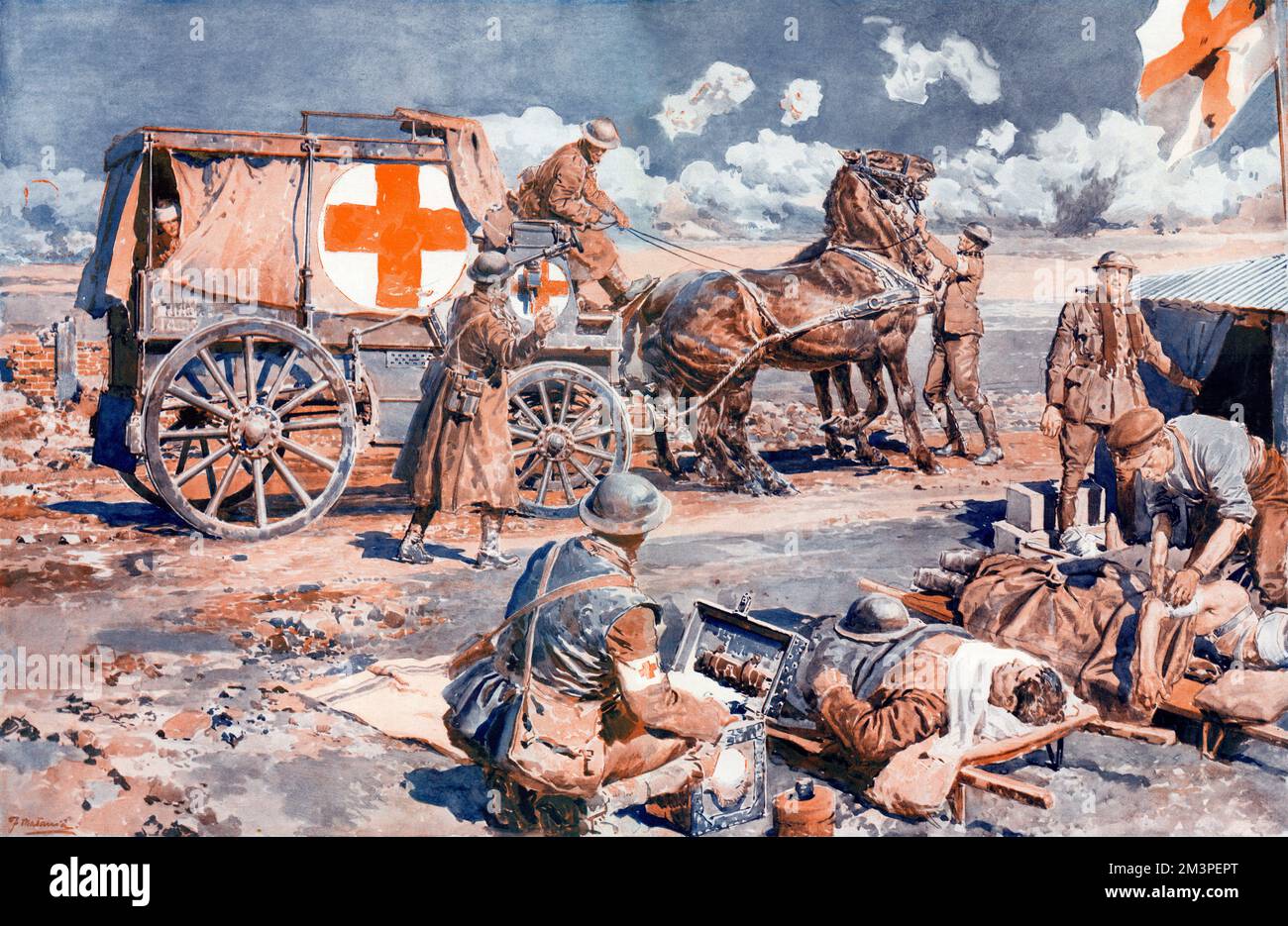 Regimental first aid station hi-res stock photography and images - Alamy