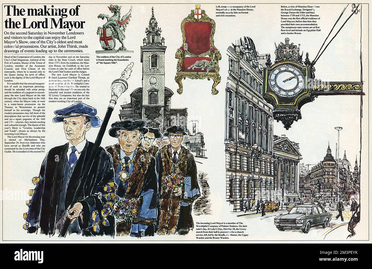 The making of the Lord Mayor Stock Photo - Alamy