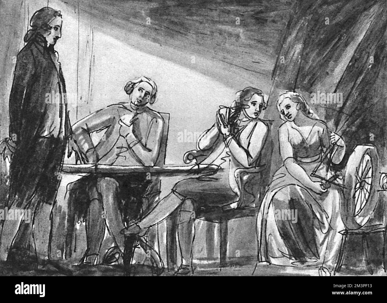 Greville, Hayley, Romney & Emma Hamilton Stock Photo - Alamy