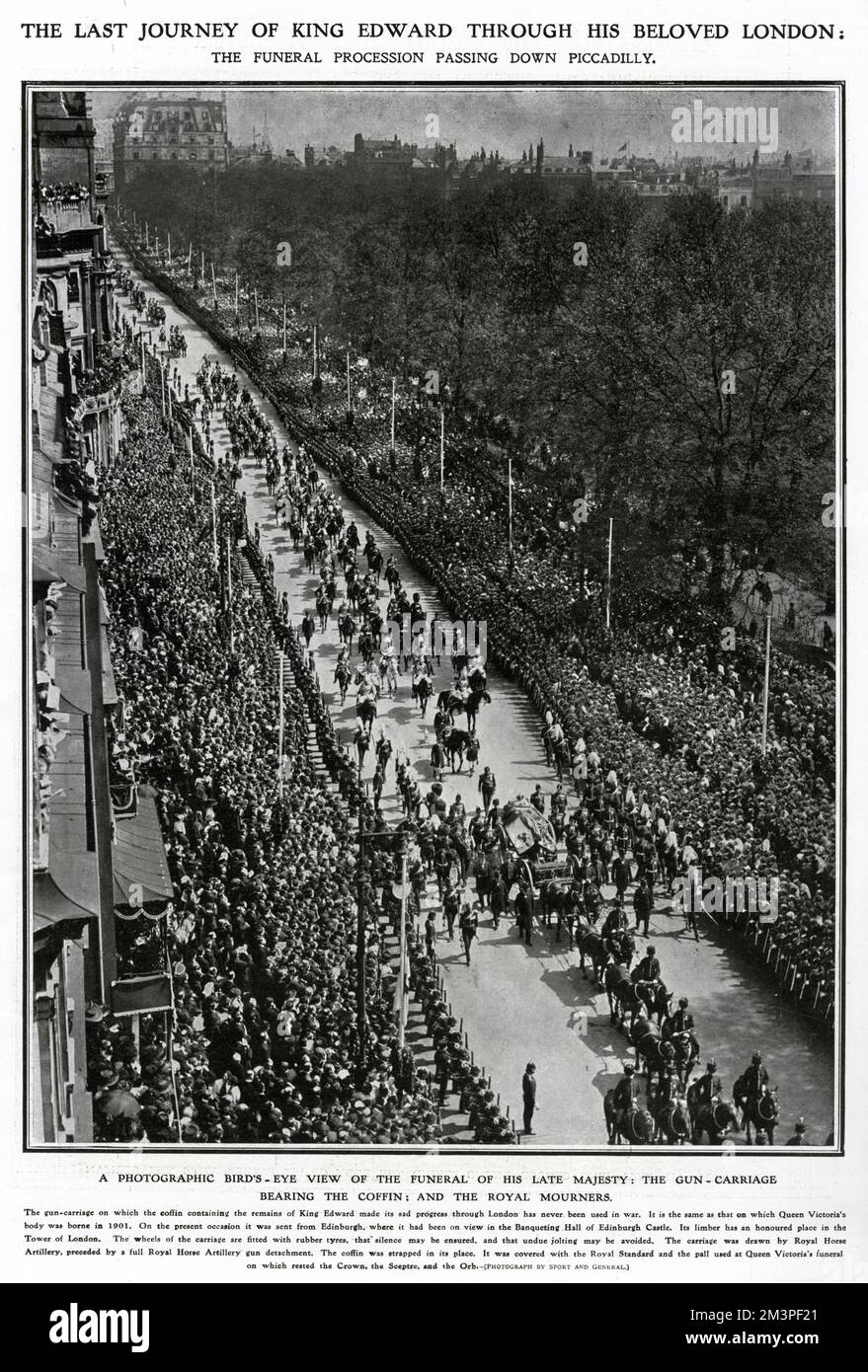 Funeral of King Edward VII 1910 Stock Photo - Alamy
