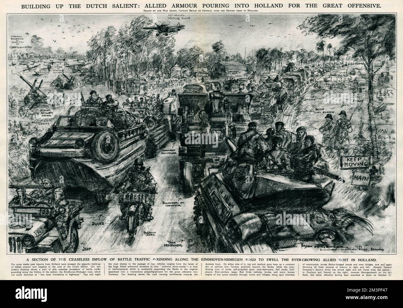 Building up the Dutch salient, WW2 Stock Photo - Alamy