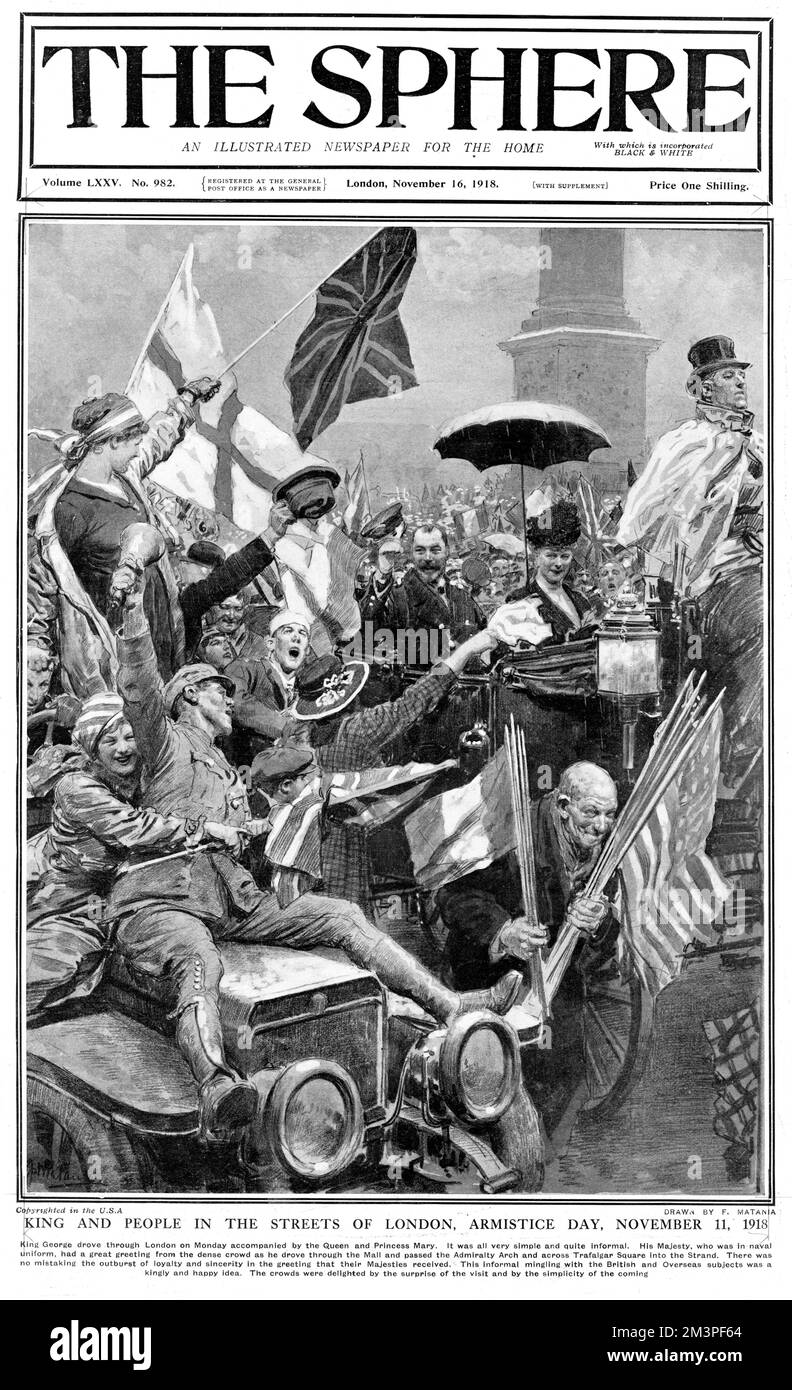 World war i armistice celebrations hi-res stock photography and images ...