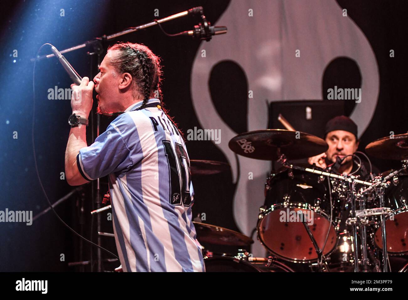 Mr. Bungle: Mike Patton (vocals) and Dave Lombardo (drums Stock Photo ...