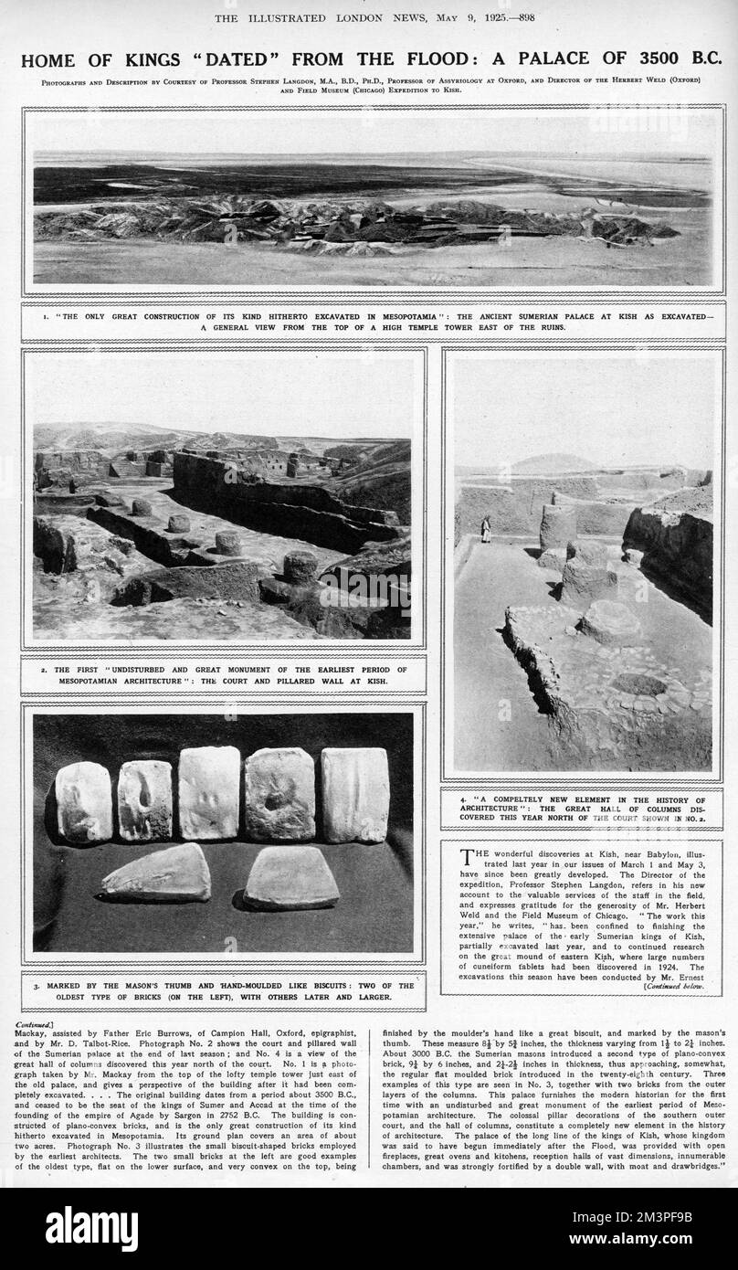 Excavatons at the Sumerian site of Kish Stock Photo - Alamy