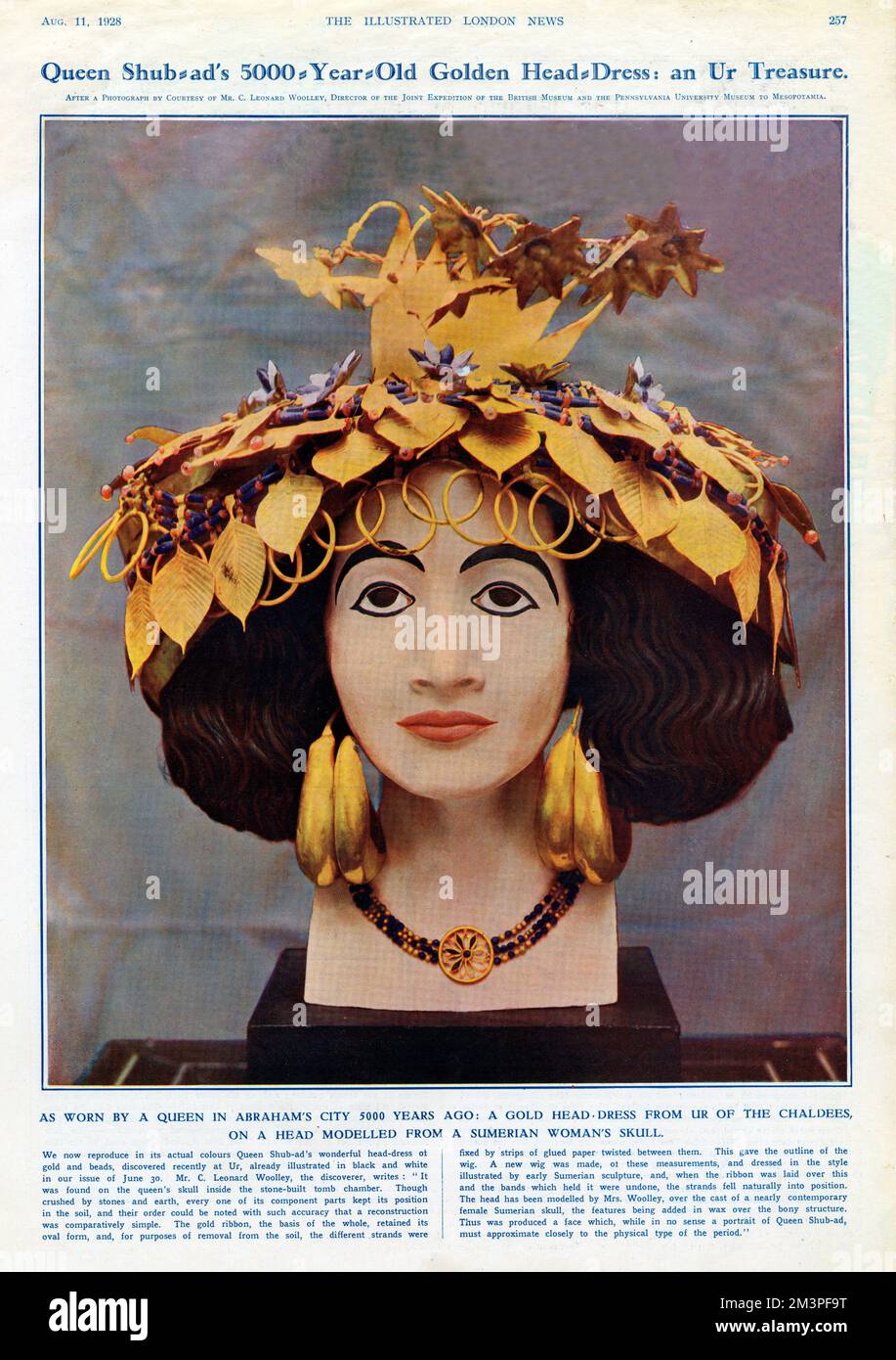 Queen puabi’s headdress hi-res stock photography and images - Alamy