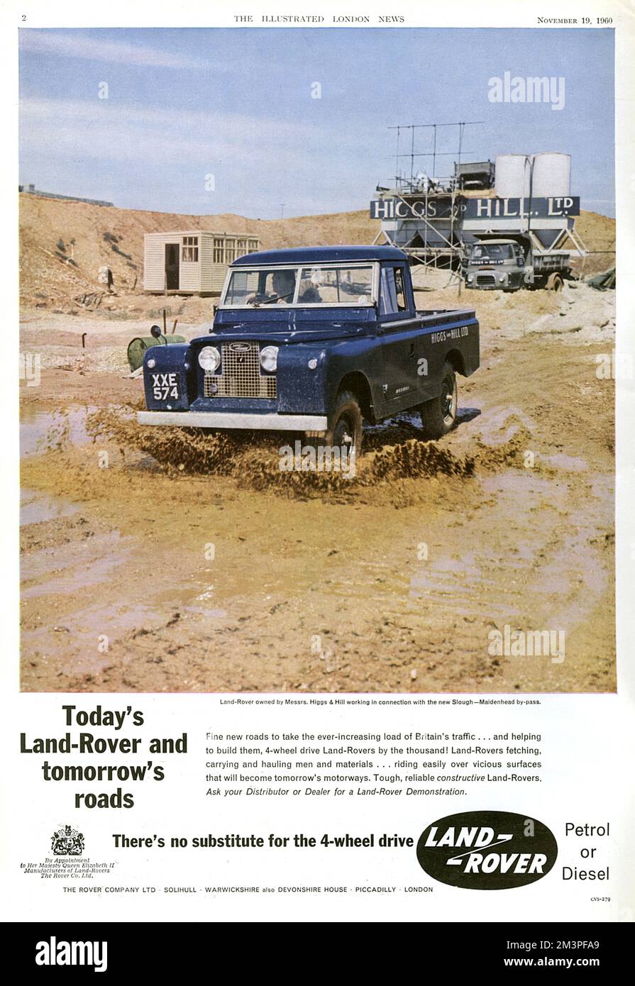 Land Rover advertisement, 1960 Stock Photo - Alamy