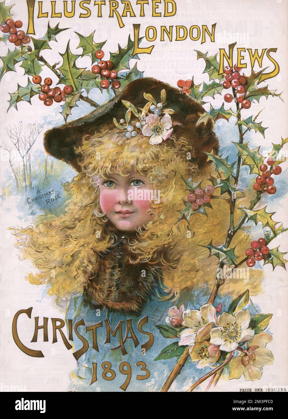 A Christmas Rose. Front cover of The Illustrated London News Christmas ...