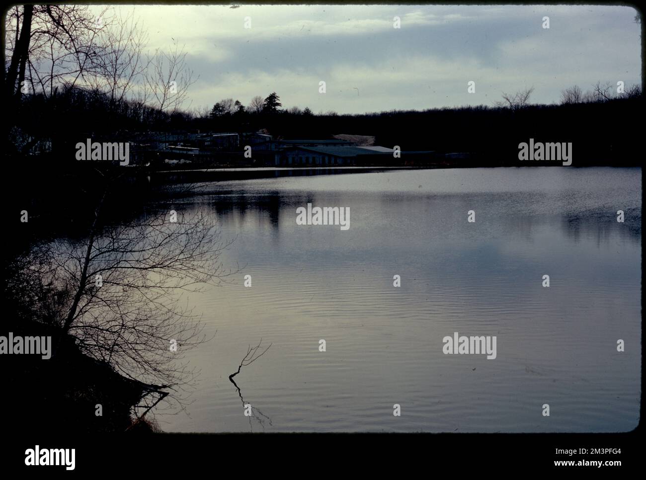 Reprocessed wool mill across Bush Pond - 'Buckley & Mann Co.' , Lakes ...