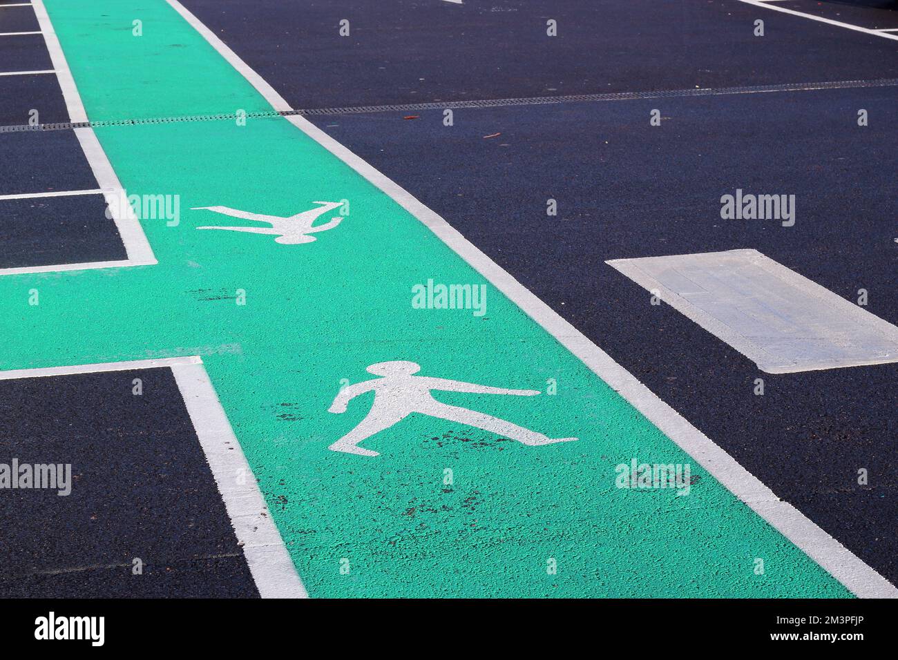 Car park walkway hi-res stock photography and images - Alamy