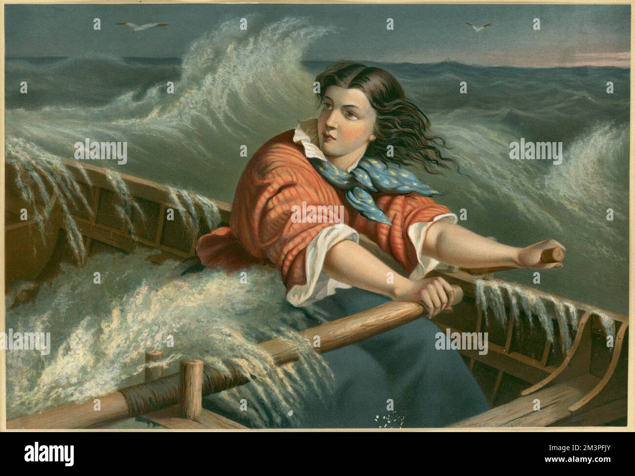 The rescue , Boats, Rowing, Seas. Louis Prang & Company Collection ...