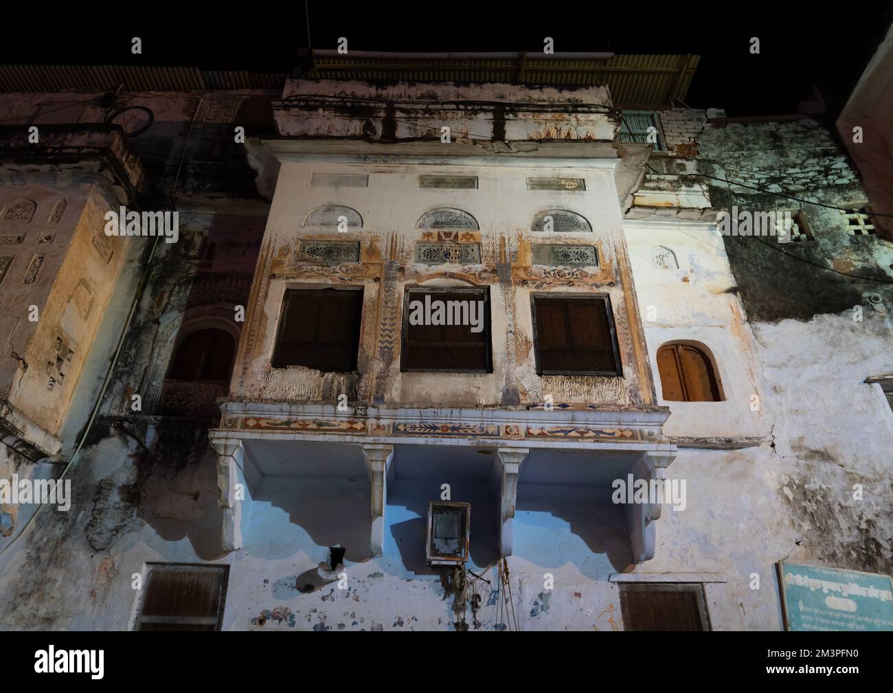 Haveli in the night, Rajasthan, Pushkar, India Stock Photo - Alamy