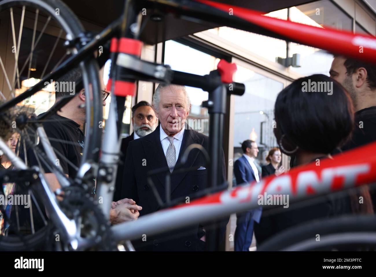 King Charles III during a visit to the JW3 Jewish community centre in ...