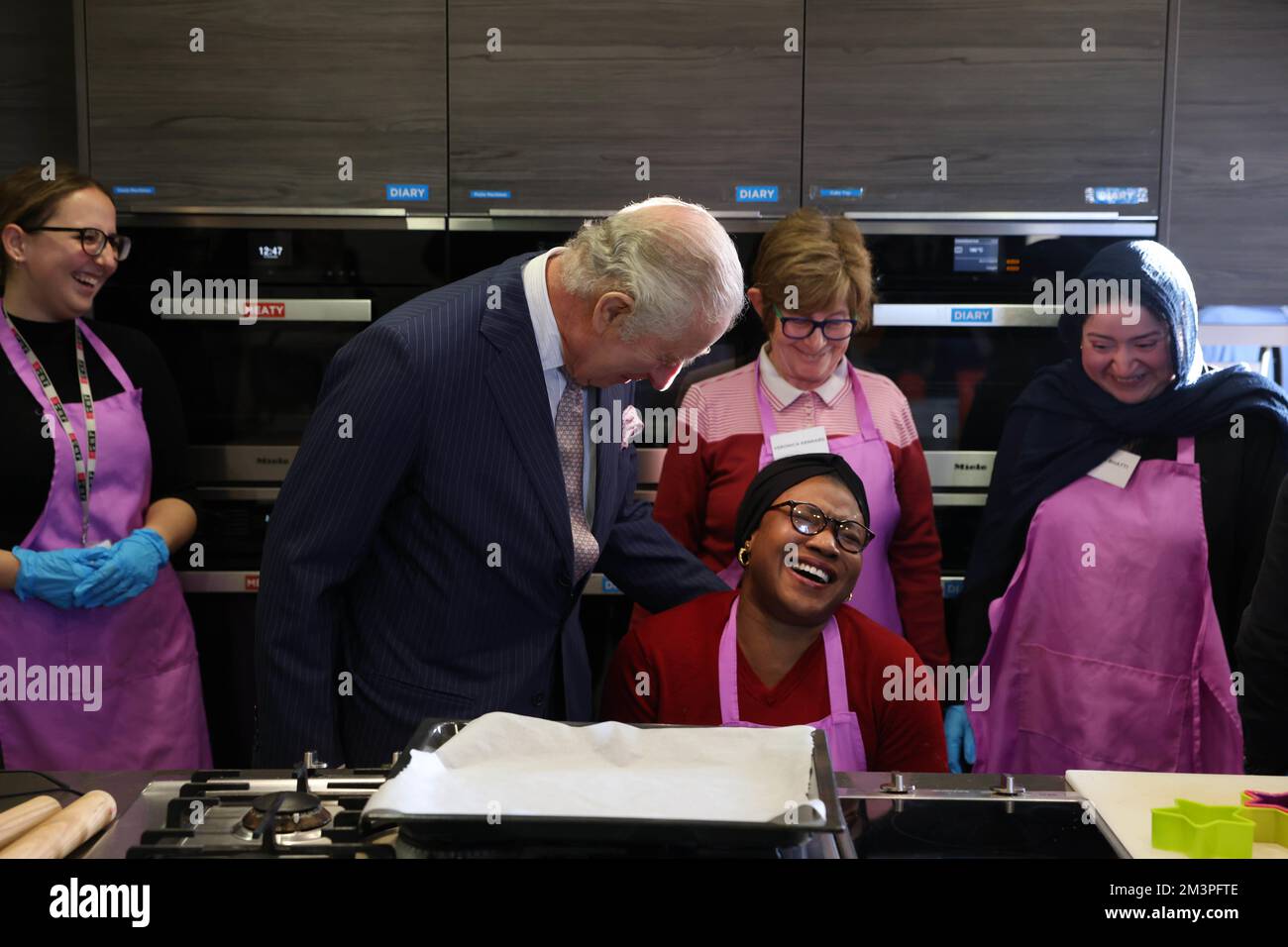 King Charles III during a visit to the JW3 Jewish community centre in ...