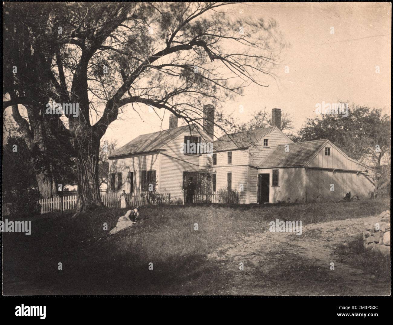 Residence of Lydia Maria Child , Houses, Trees. Wayland Free Public ...
