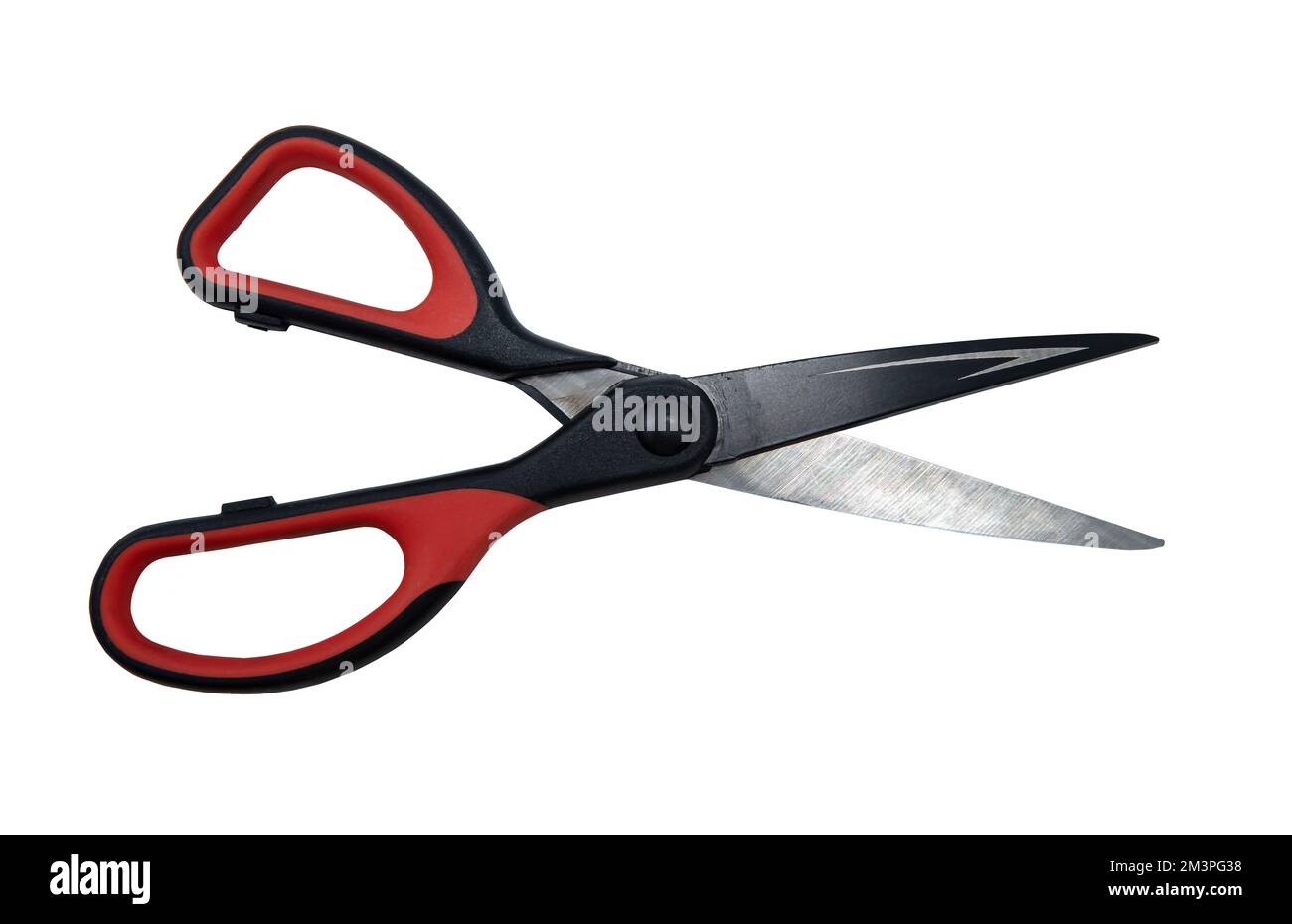 Stationery office scissors on a white background. scissors isolate ...