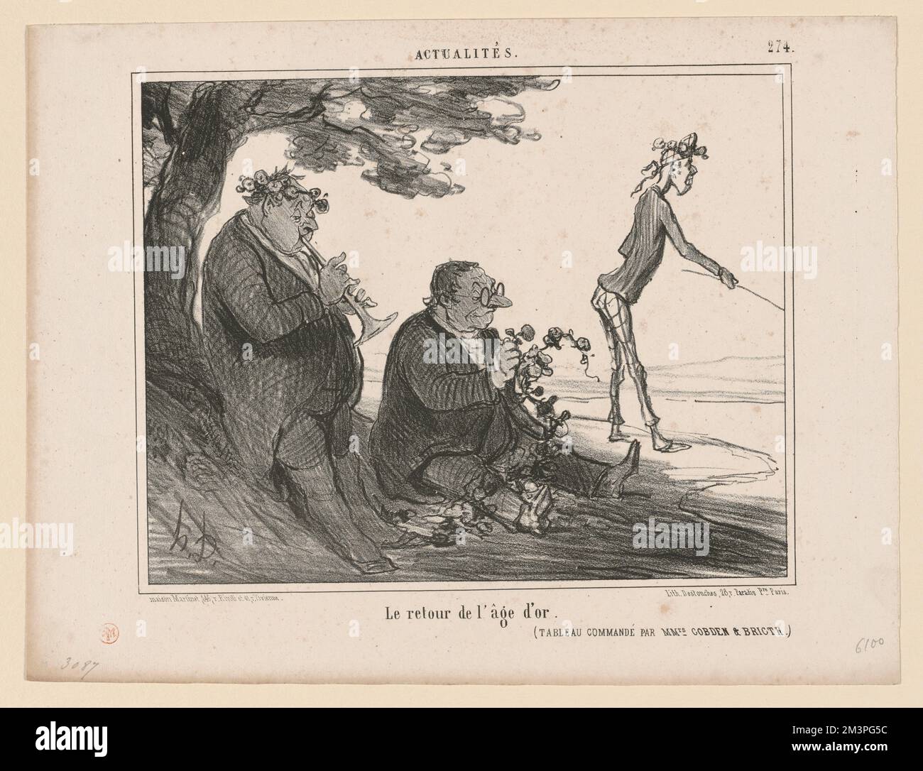 Le retour de l'age d'or , Business people, Politicians, Cobden, Richard ...