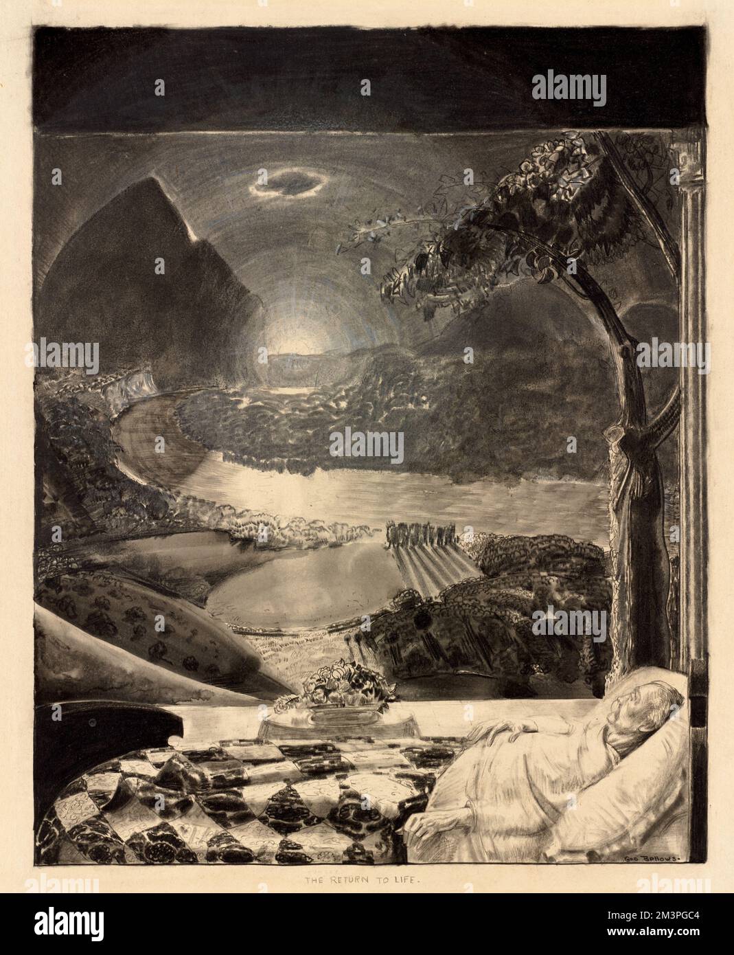 The return to life , Sleeping. George Bellows (1882-1925). Prints and ...