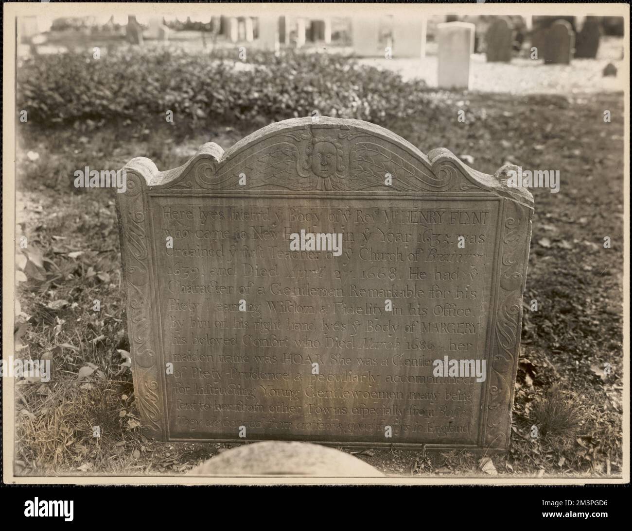 Rev. Mr. Henry Flynt, Hancock Cemetery, Quincy, Massachusetts , Tombs ...