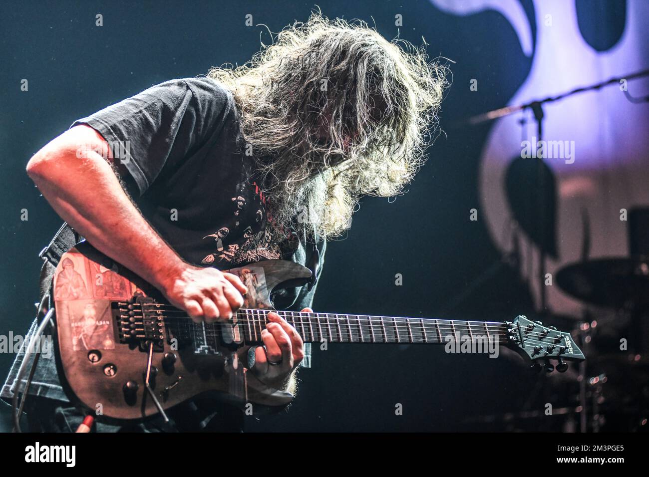 Trey Spruance (guitar) performing live with Mr. Bungle Stock Photo - Alamy