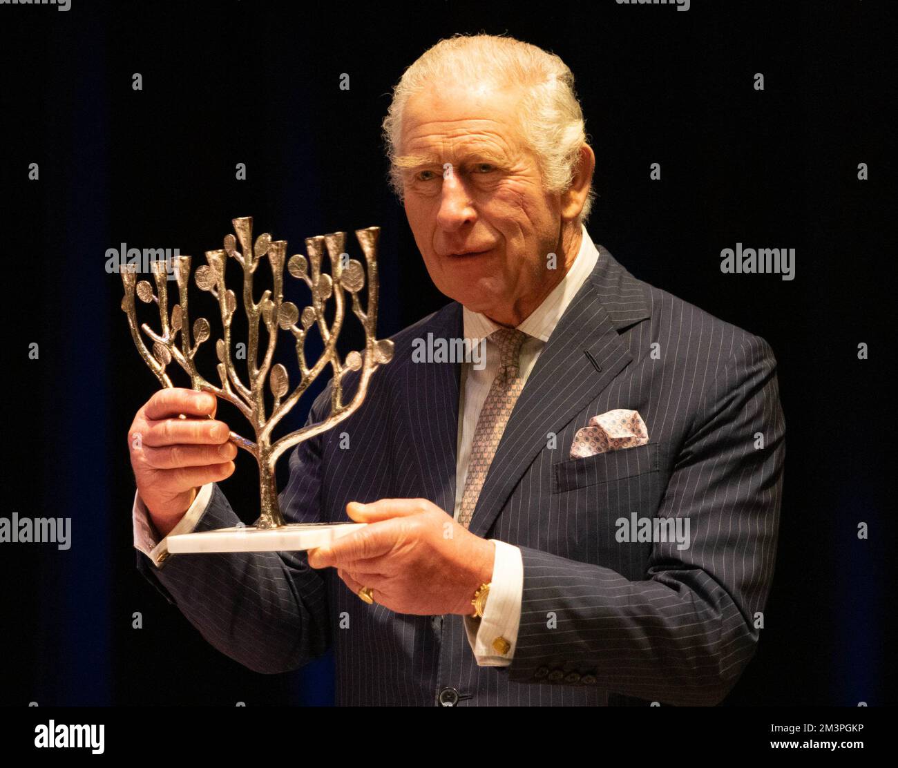 King Charles III during a visit to the JW3 Jewish community centre in ...
