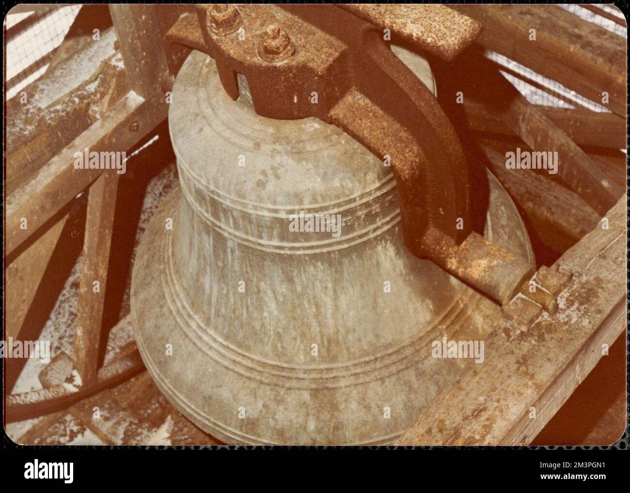 Revere bell in tower, first Congregational Church , Historic buildings ...