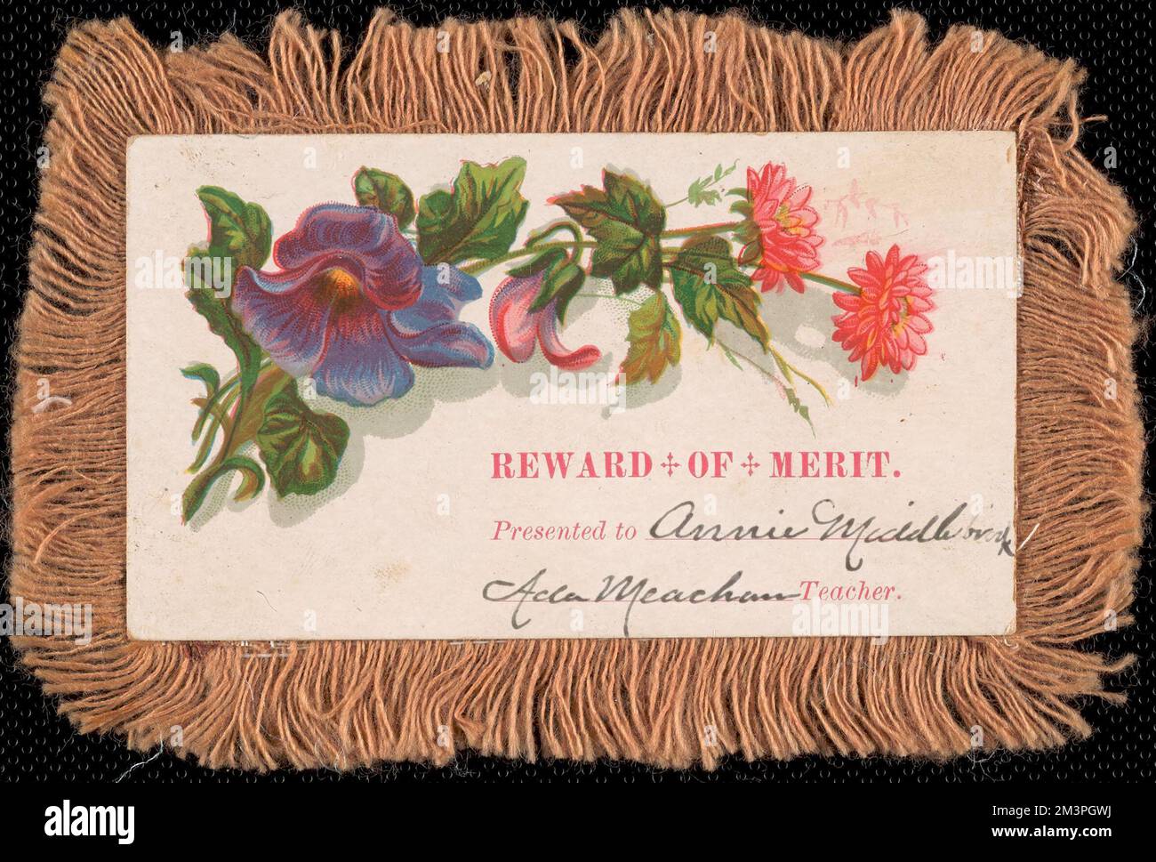 Reward of Merit , Schools. Messenger Collection Stock Photo - Alamy