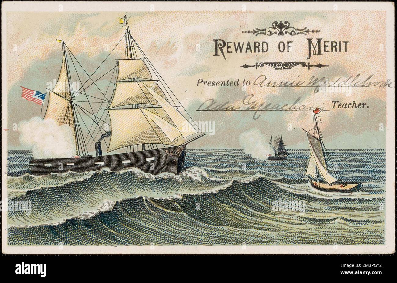 Reward of Merit , Schools. Messenger Collection Stock Photo - Alamy