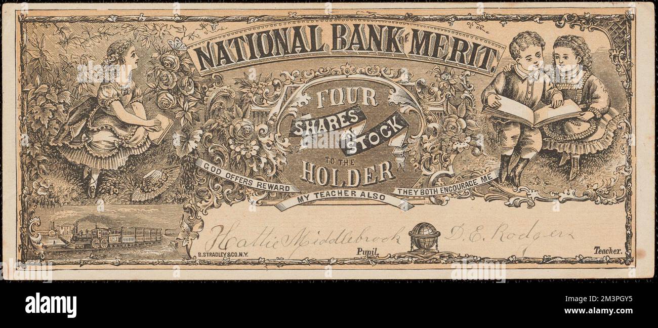 Reward of Merit , Schools. Messenger Collection Stock Photo - Alamy