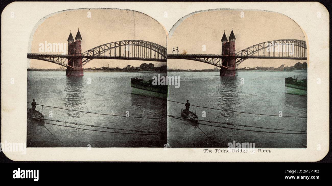 The Rhine Bridge at Bonn , Rivers, Bridges Stock Photo - Alamy