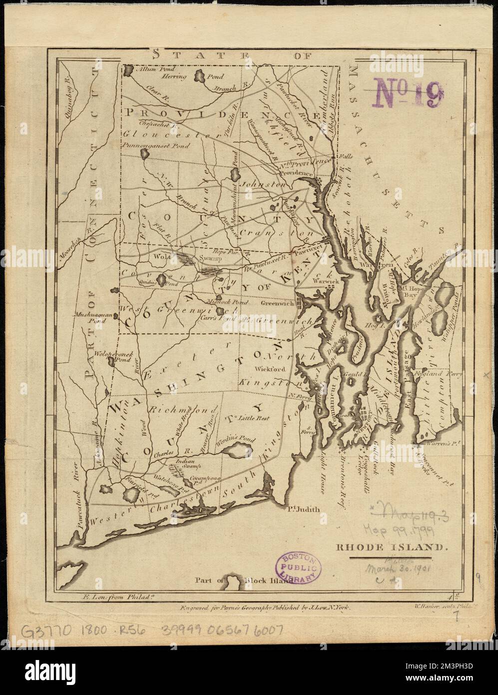 Rhode Island , Rhode Island, Maps Norman B. Leventhal Map Center ...