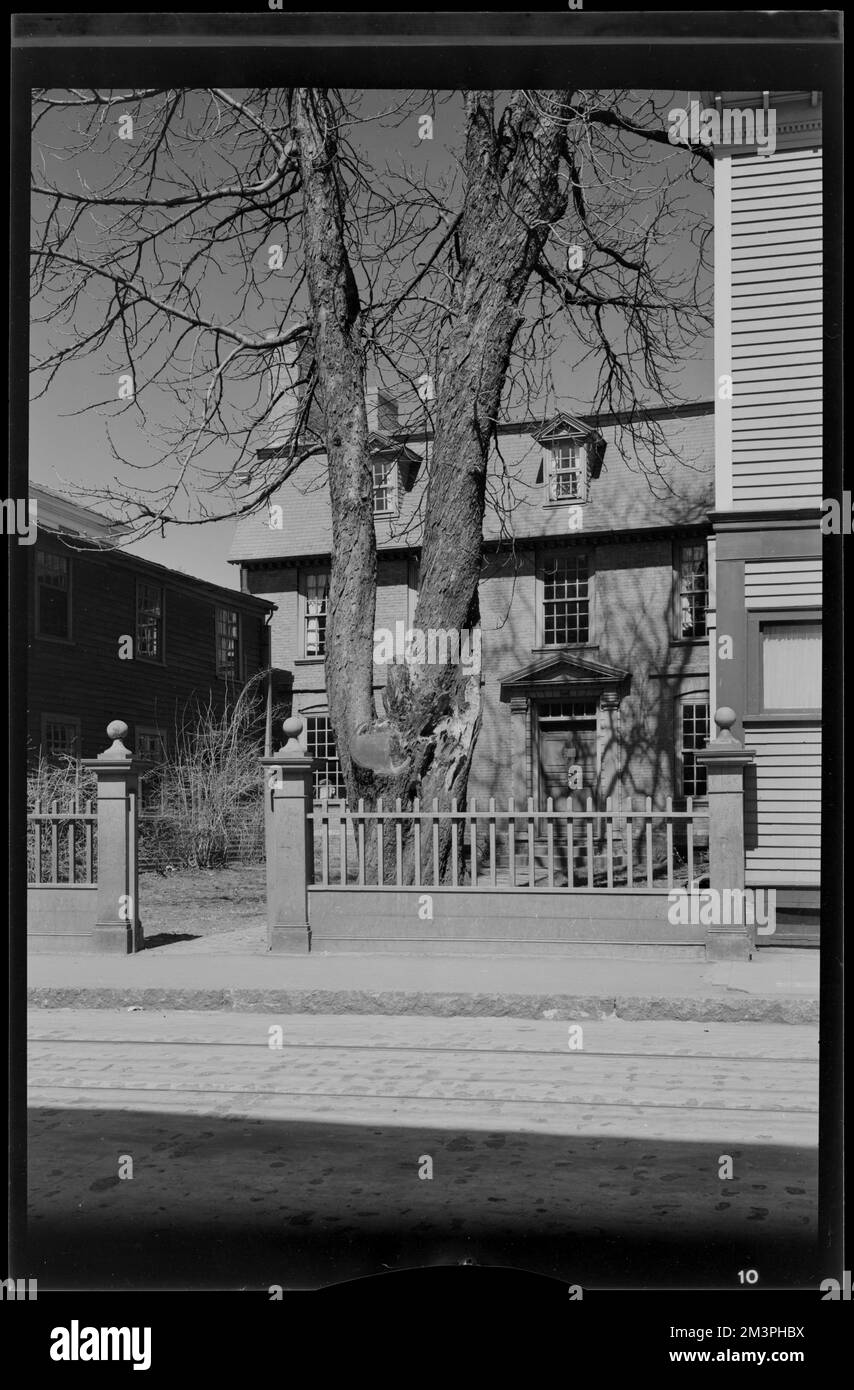 Richard Derby House, exterior , Architecture, Dwellings, Fences, Trees ...