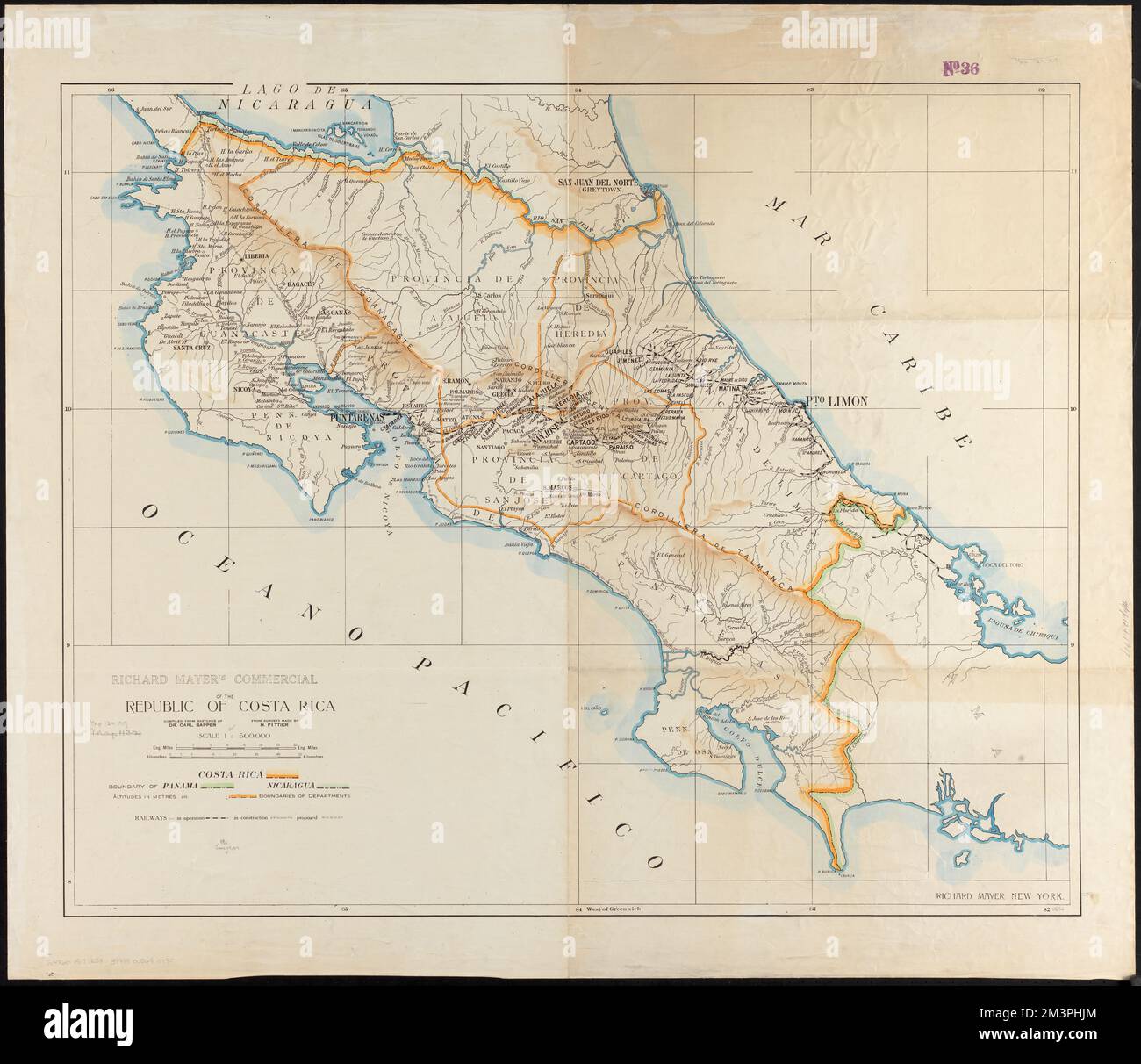 Richard Mayer's commercial of the Republic of Costa Rica , Railroads ...