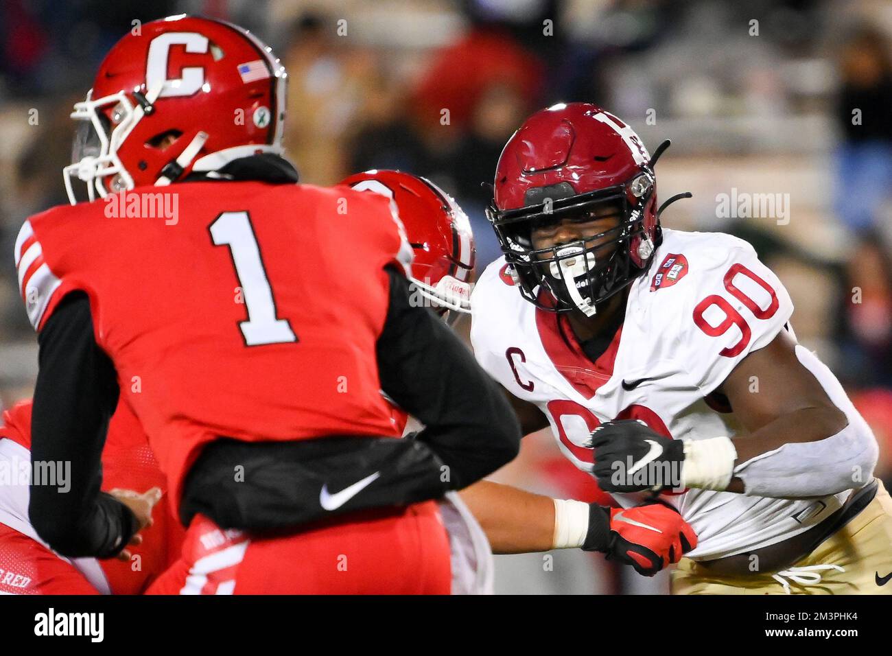 October 7, 2022: Harvard Crimson defensive lineman Truman Jones (90 ...