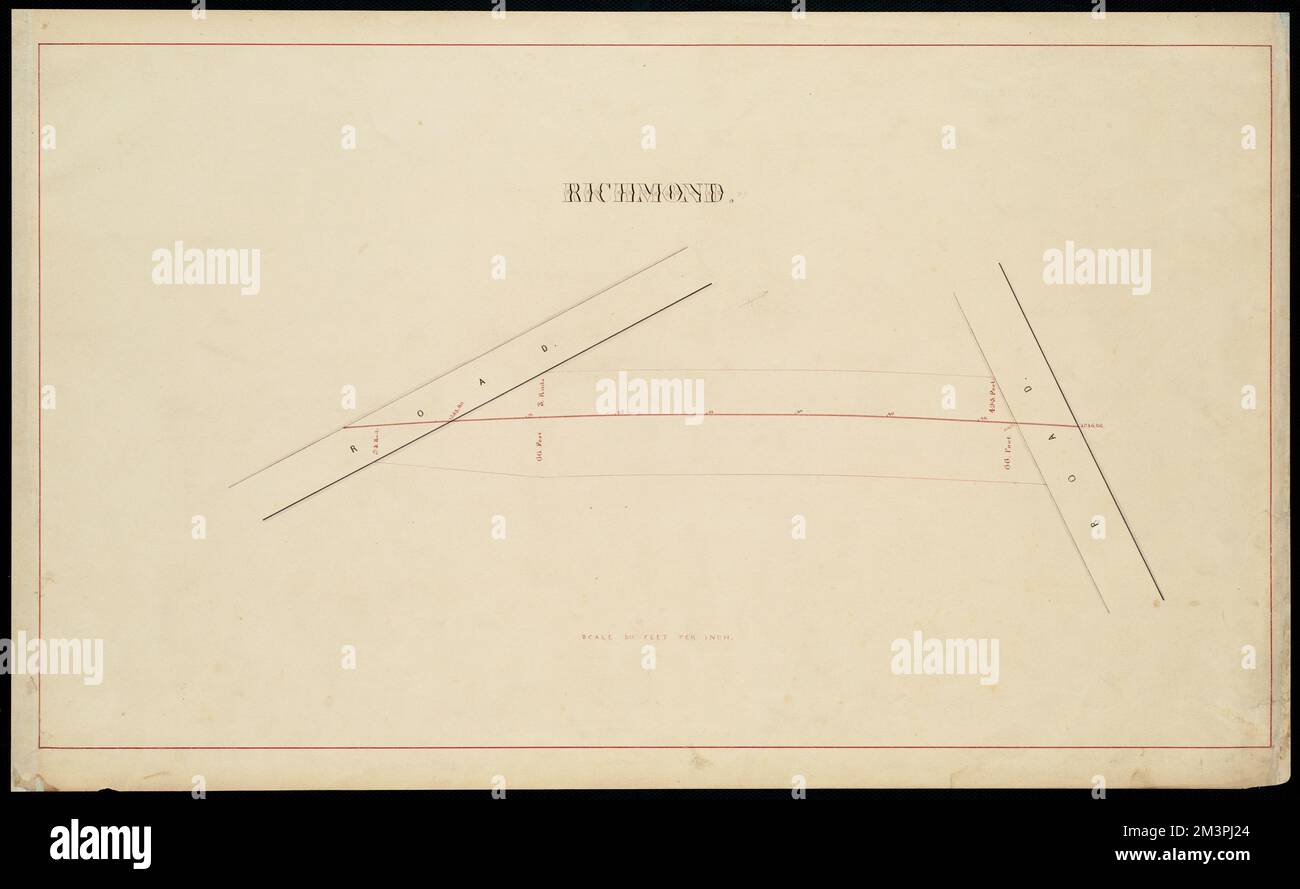 Richmond , Richmond Mass., Maps, Railroads, Massachusetts, Richmond ...