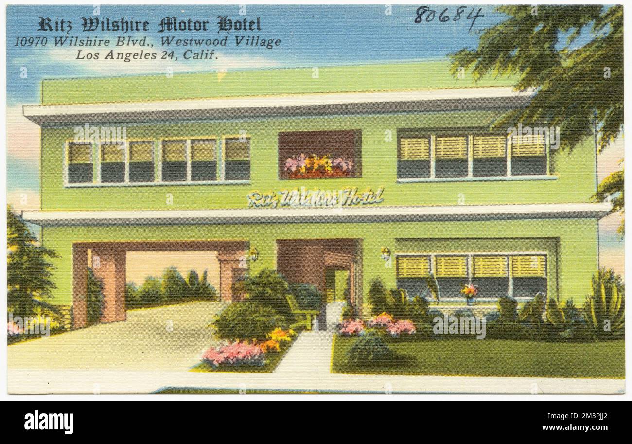 Ritz Wilshire Motor Hotel, 10970 Wilshire Blvd., Westwood Village, Los ...
