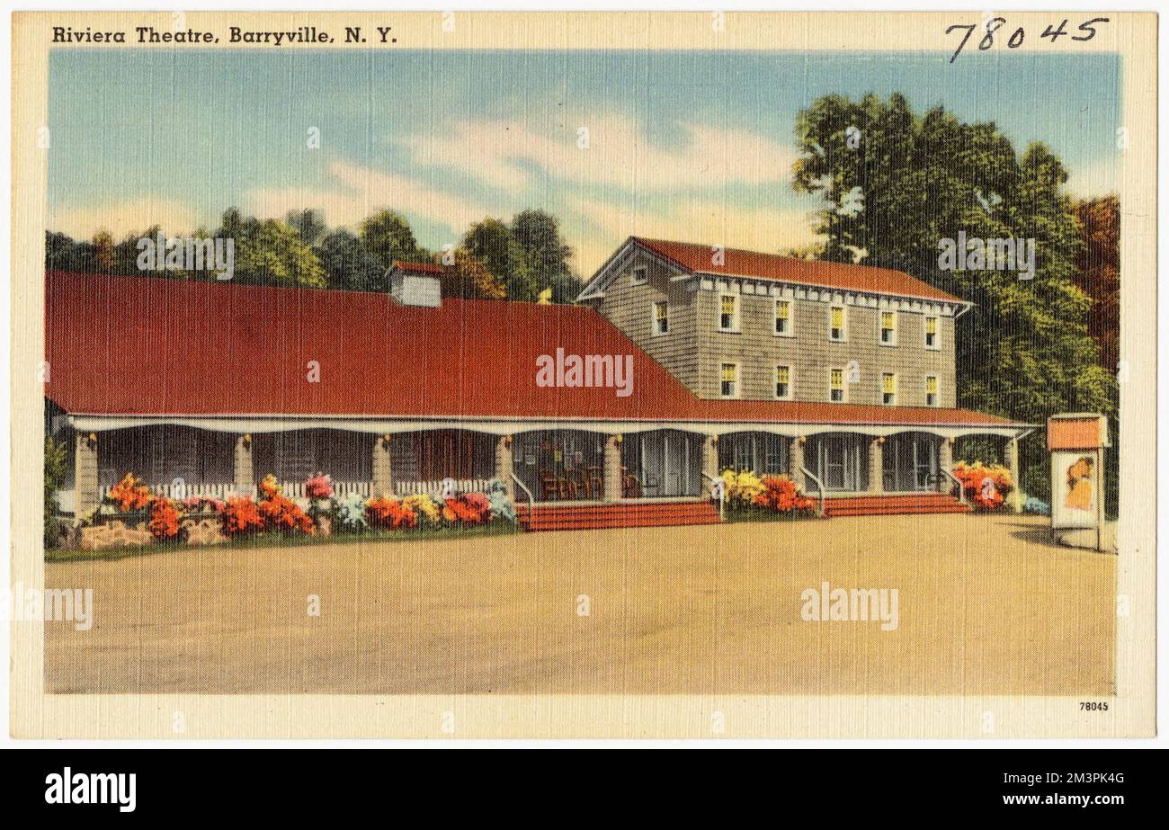 Riviera Theatre, Barryville, N. Y. , Theaters, Tichnor Brothers ...