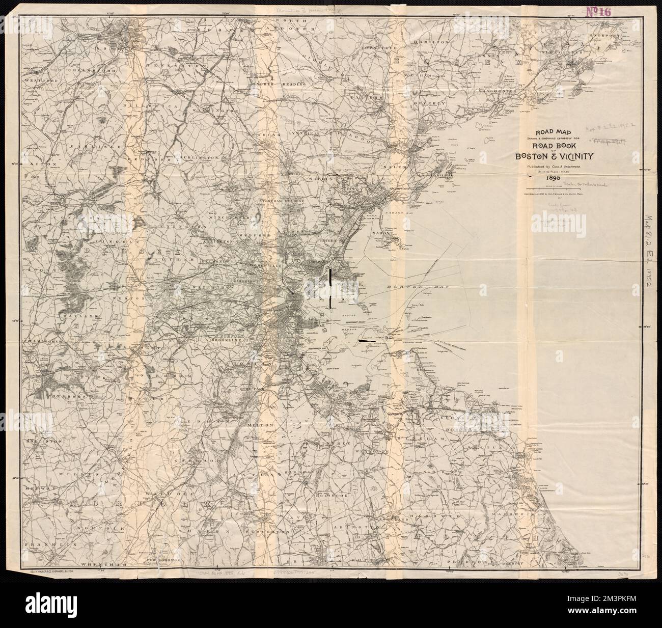 Road map, drawn & engraved expressly for Road book of Boston & vicinity ...