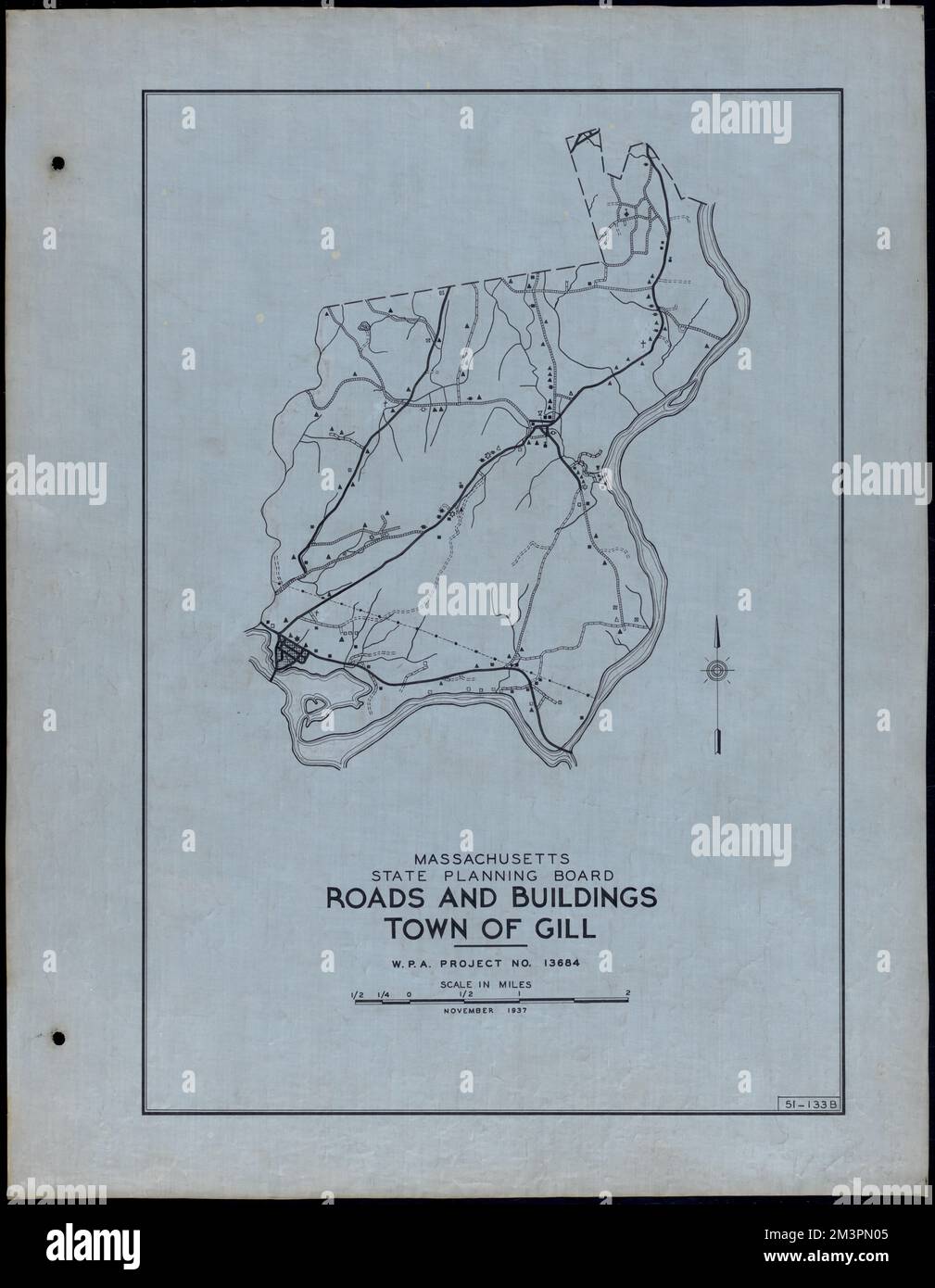 Roads and Buildings Town of Gill , Roads, Cities and towns, Land use ...